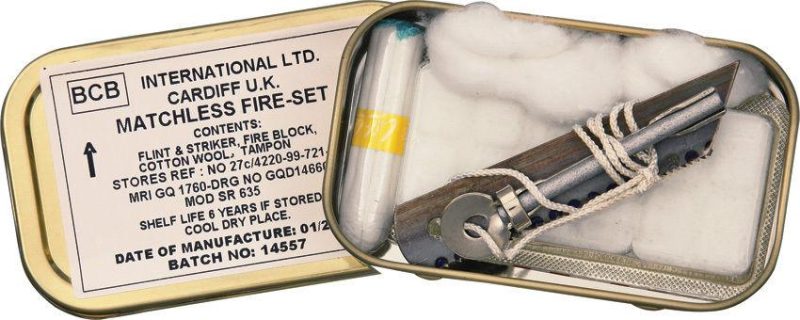 Paquete de 10 kits de inicio de fuego BCBIN - en caja de metal sellada