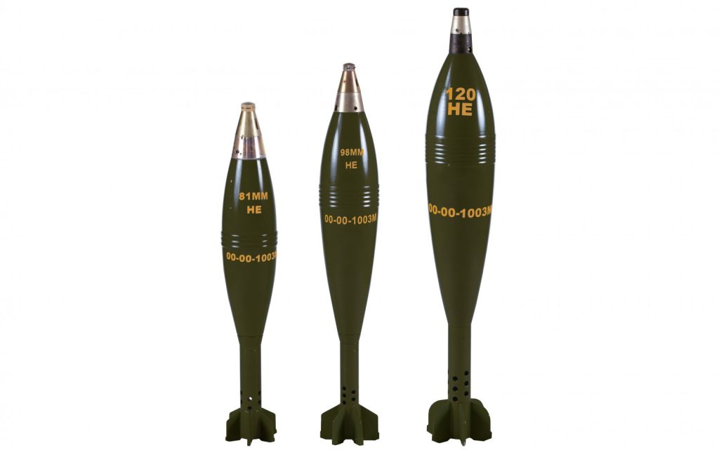 Proyectil de mortero 120 mm HE