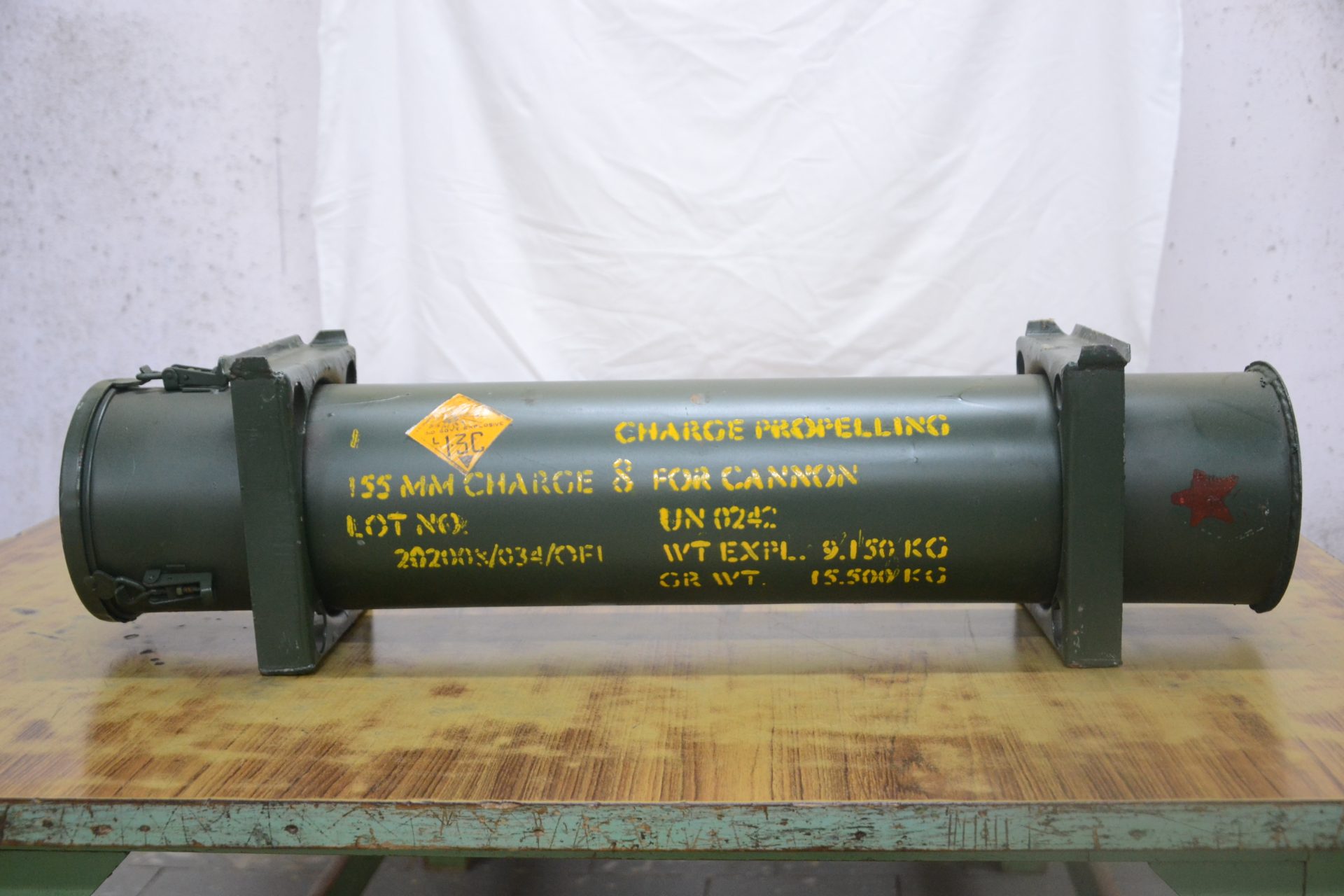 155mm M107 HE shell (with charge 8 / area 8)