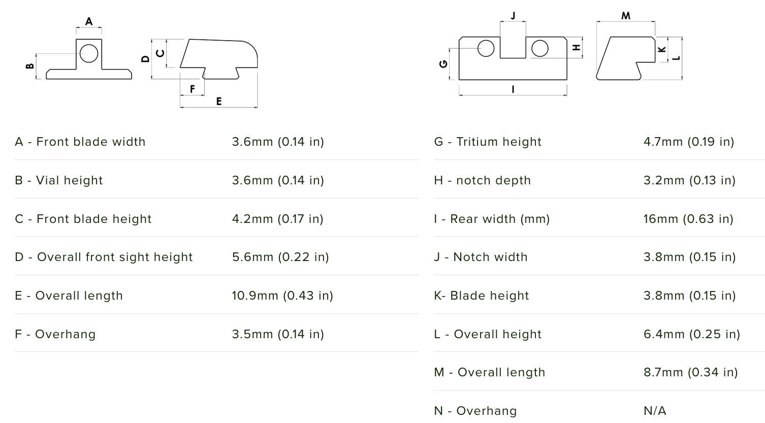 ML-10110 Meprolight Mepro TRU-DOT® para Sig Sauer P365